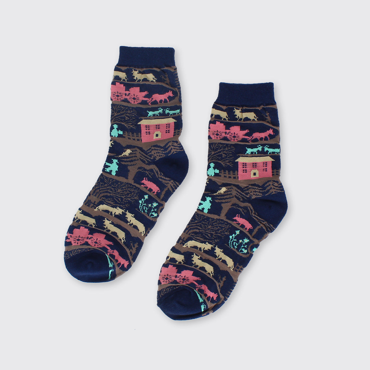 Country Scene Socks – Millie Mae